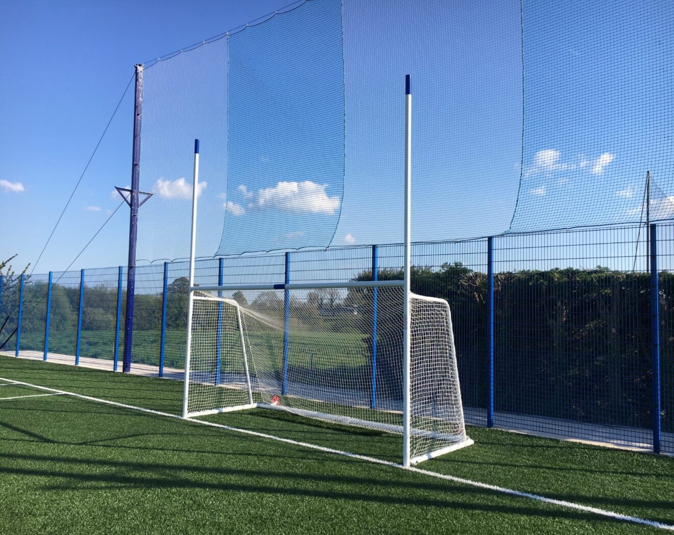 4.57m x 2.13m (15'x7') Self-Weighted, Portable Gaelic Goal - Goal Post NI